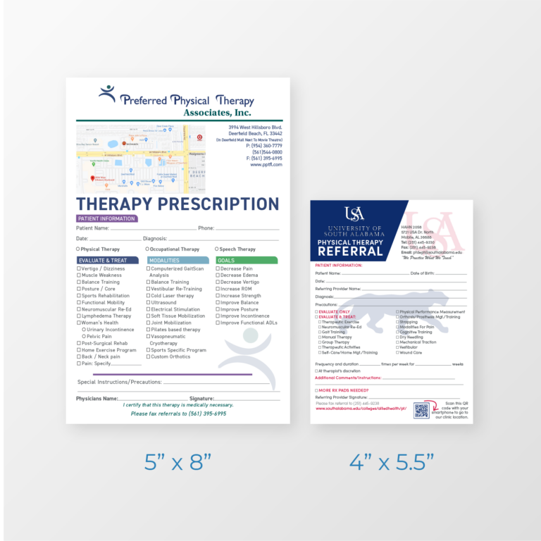 PT & Rehab Prescription Pads | PT Marketing Store